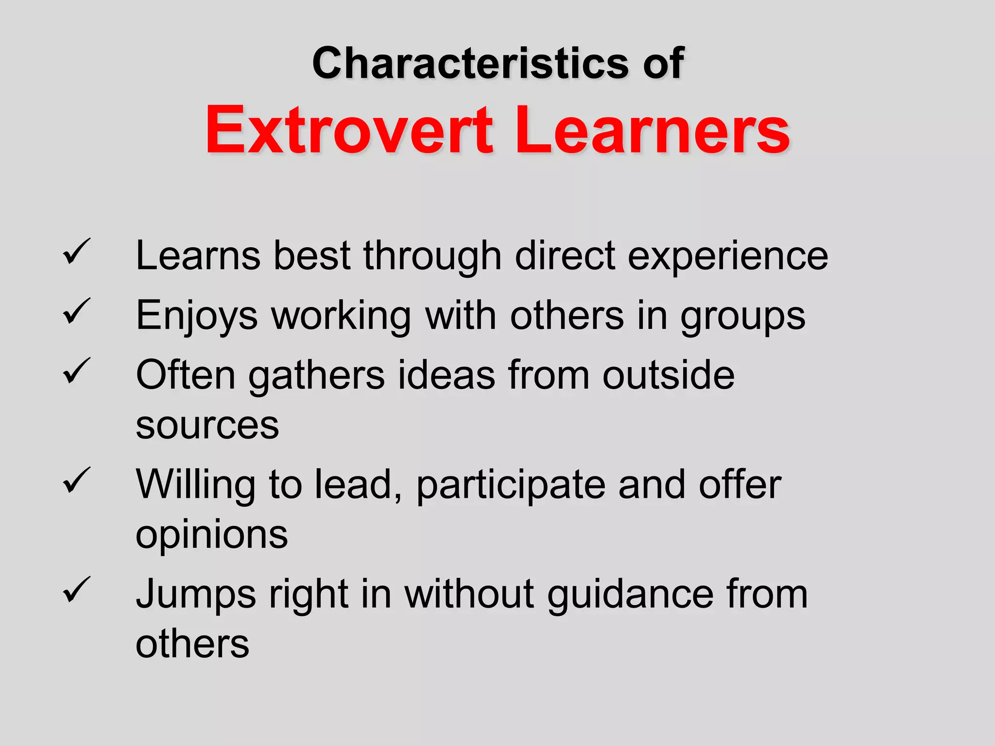 Learning styles based on Jung's theory of personality | PDF