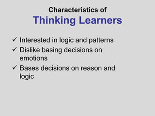 Learning styles based on Jung's theory of personality | PDF