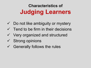 Learning styles based on Jung's theory of personality | PDF