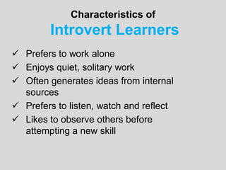 Learning styles based on Jung's theory of personality | PDF