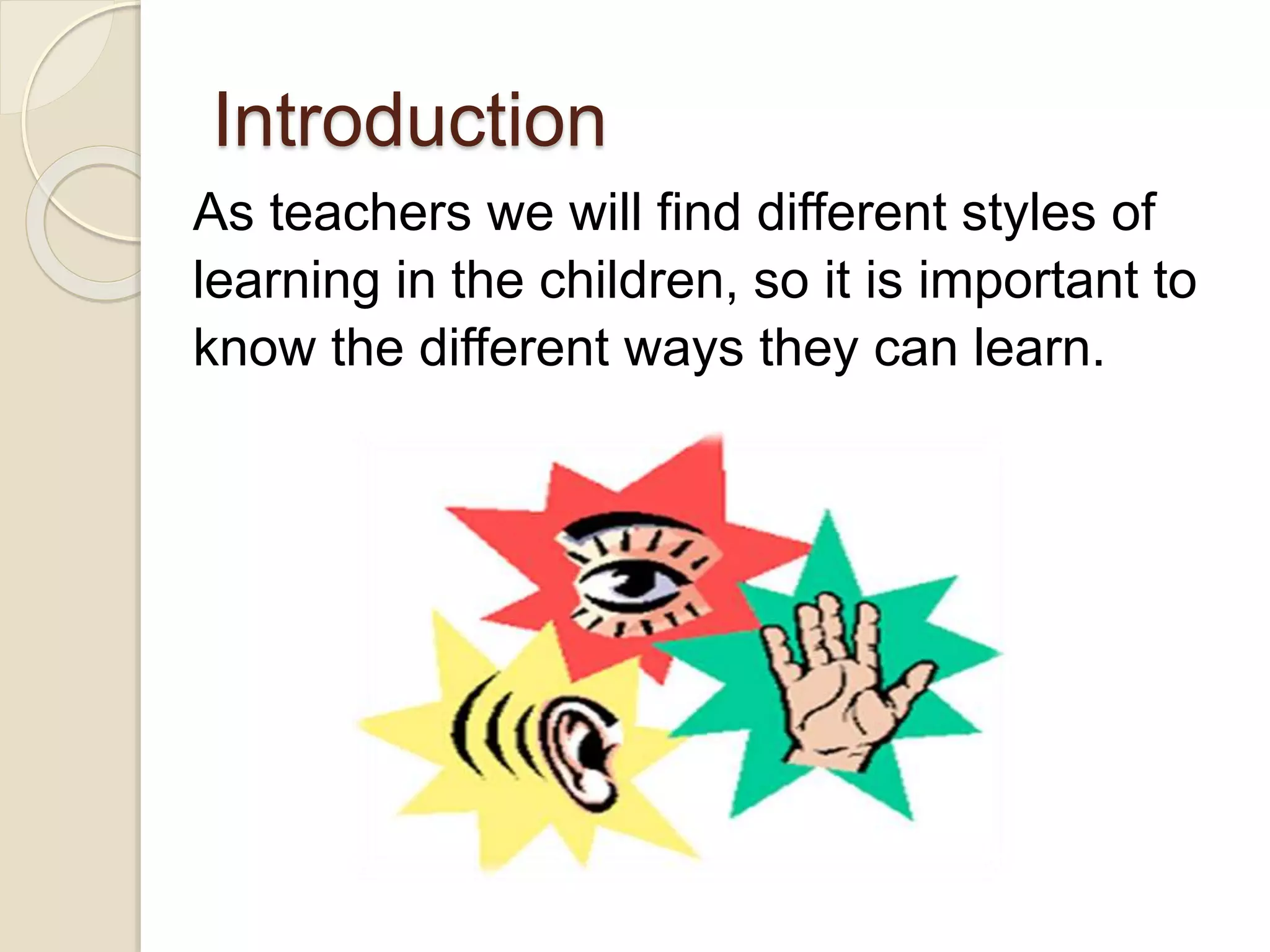 Learning styles diapositivas | PPTX