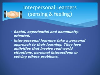 Learning styles & differentiation in instruction | PPTX