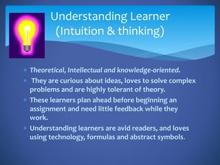 Learning styles & differentiation in instruction | PPTX