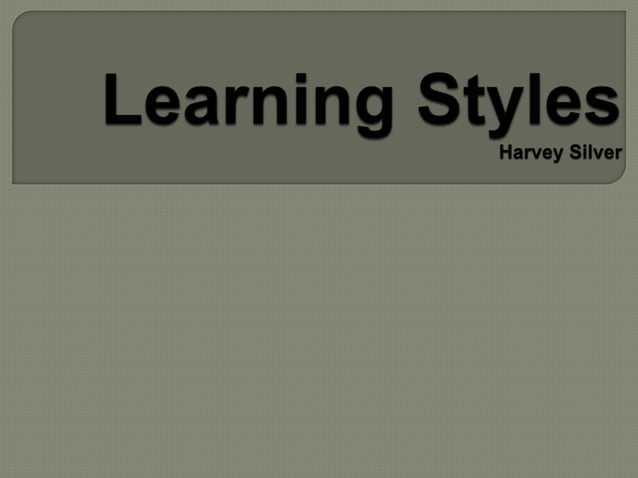 Learning styles final | PPT