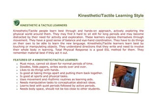Learning styles in language teaching | PDF