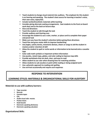 Learning styles inventory revised | PDF