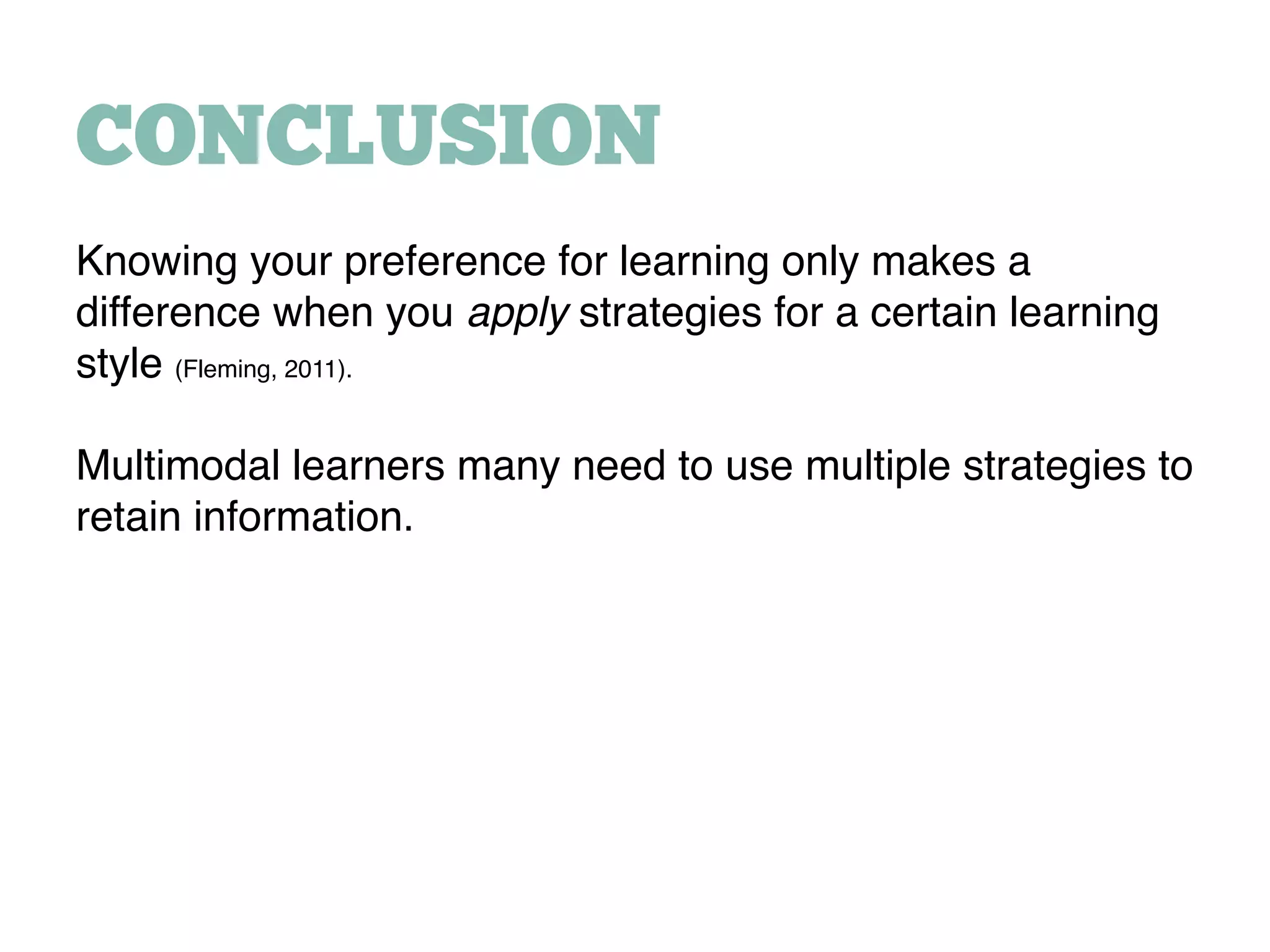 Discover Your Learning Style | PDF