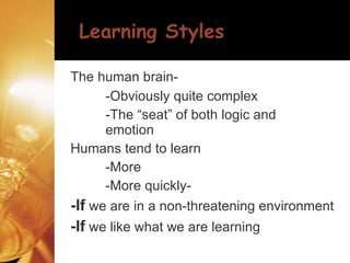 Learning Styles Mmp | PPT