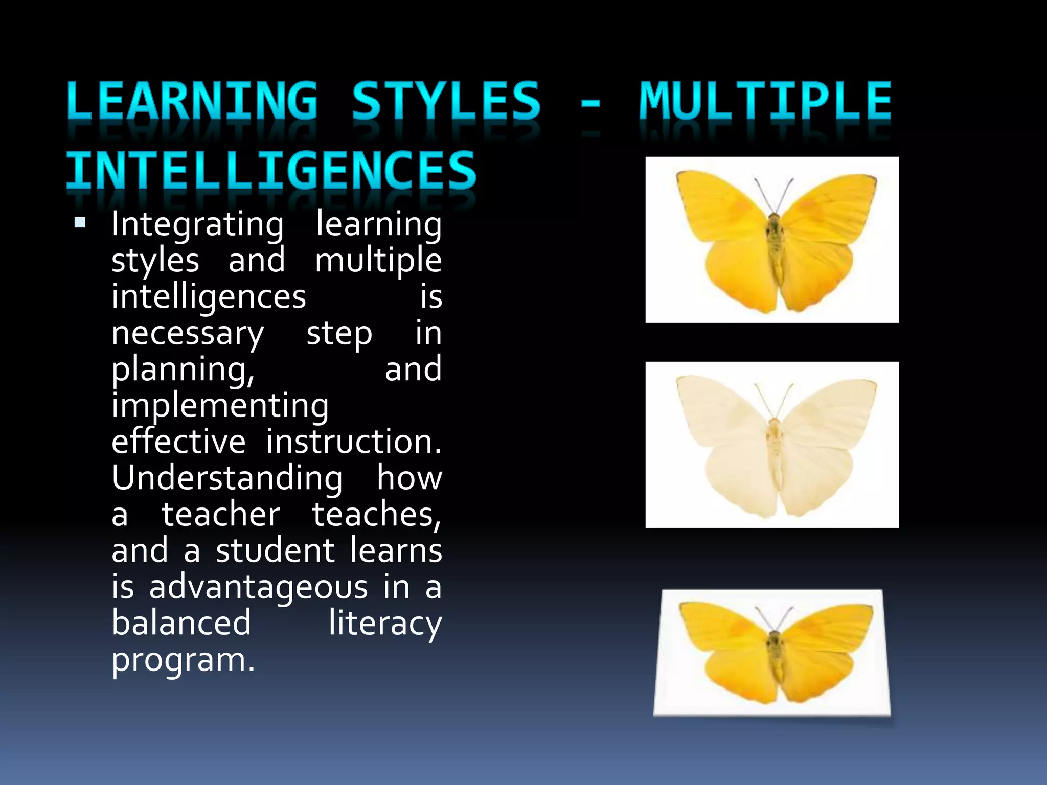 Learning Styles of Multiple Intelligence | PPT