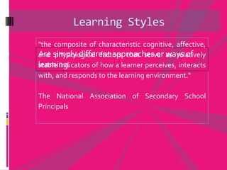 Learning Styles of Multiple Intelligence | PPT