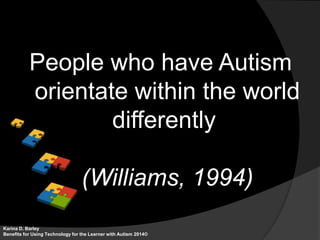 Learning styles of Individuals with Autism - Autism Awareness Month | PPTX