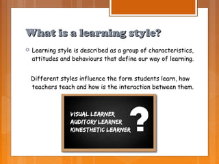 Learning styles (power point) | PPT