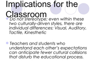 Learning styles: Field Independence and Field Dependence | PPT