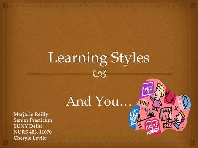 Learning Styles PPT | PPTX | Musical Instruments | Hobbies & Interests