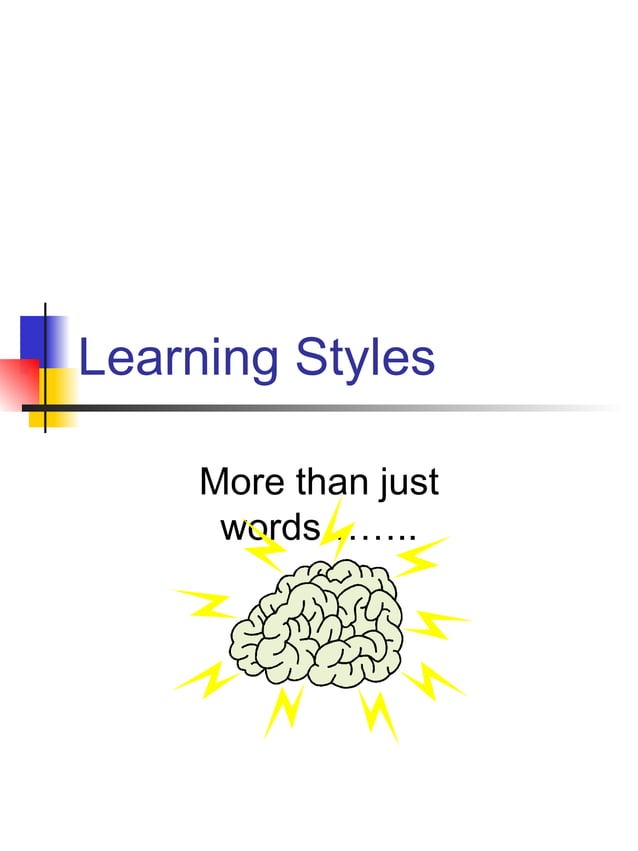 Learning styles presentation | PPT