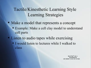Learning stylespresentationdaviston | PPT
