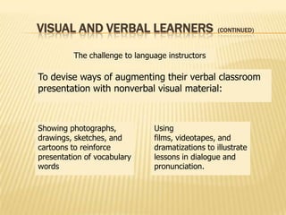 Learning styles project | PPTX