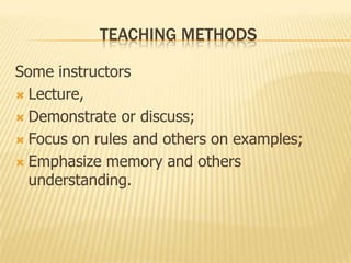 Learning styles project | PPTX