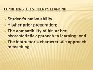 Learning styles project | PPTX