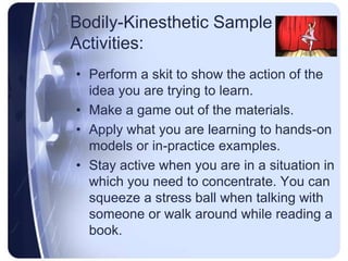 Learning styles quiz results | PPTX