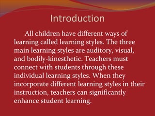 Learning styles | PPT