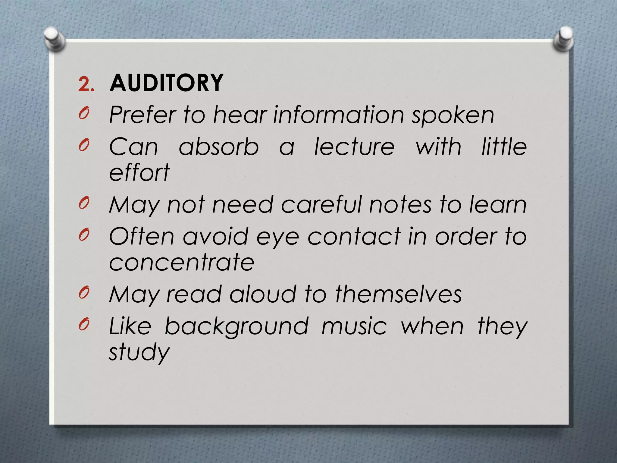 Different Models of Learning Styles | POT