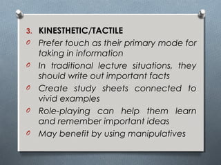 Different Models of Learning Styles | POT