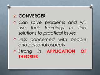 Different Models of Learning Styles | POT