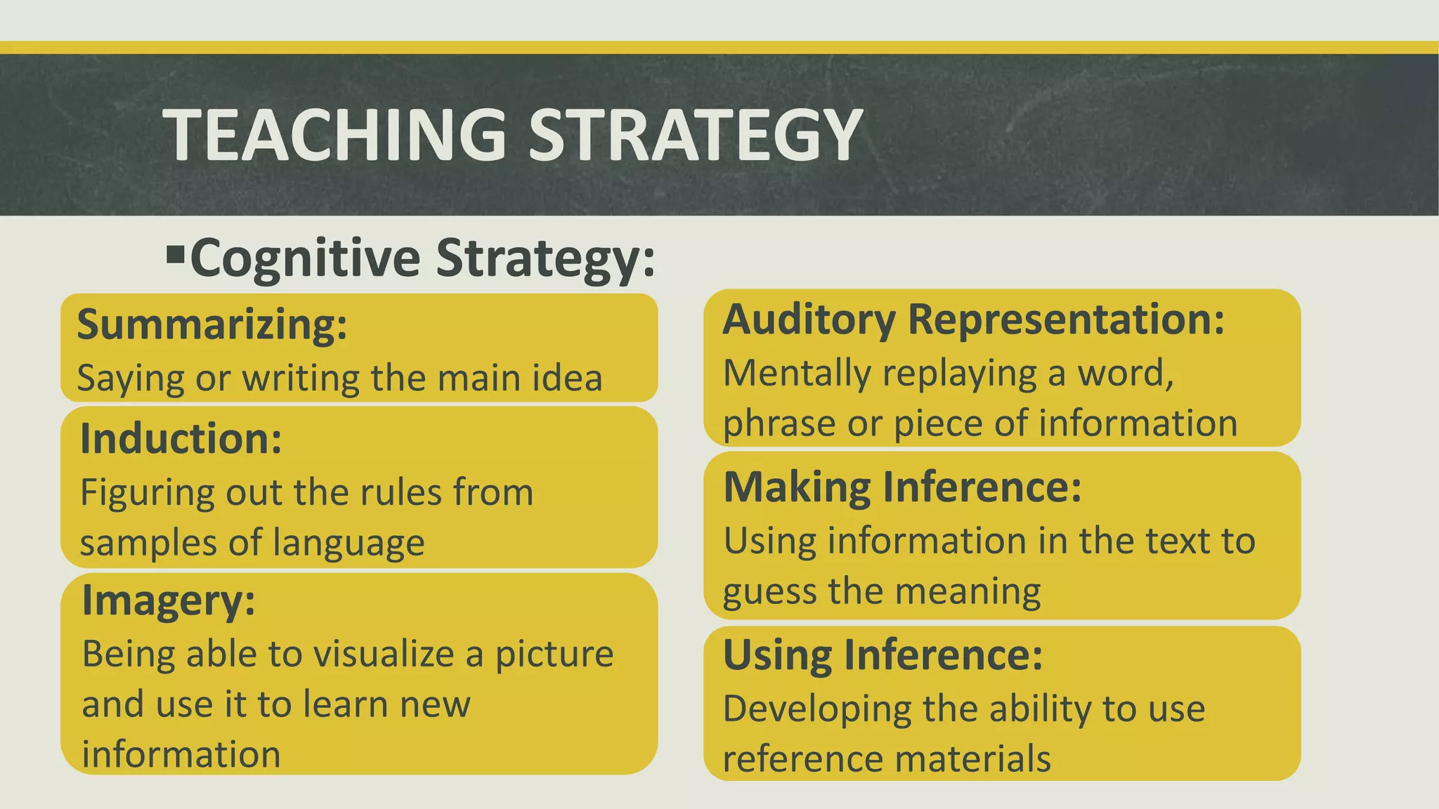 Learning style & strategies | PPTX