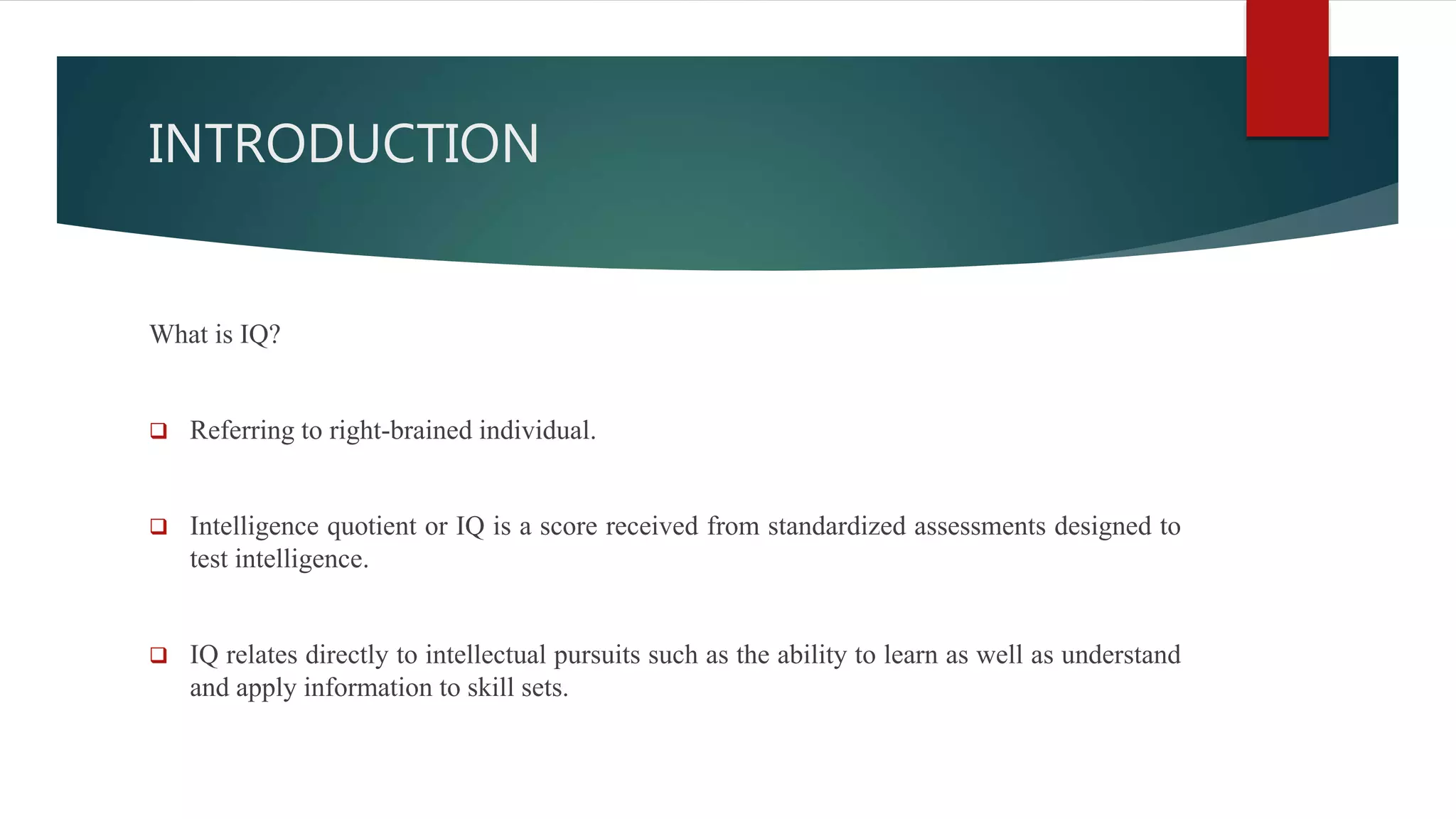 Learning style suggestion system based on IQ and EQ using decision | PPT