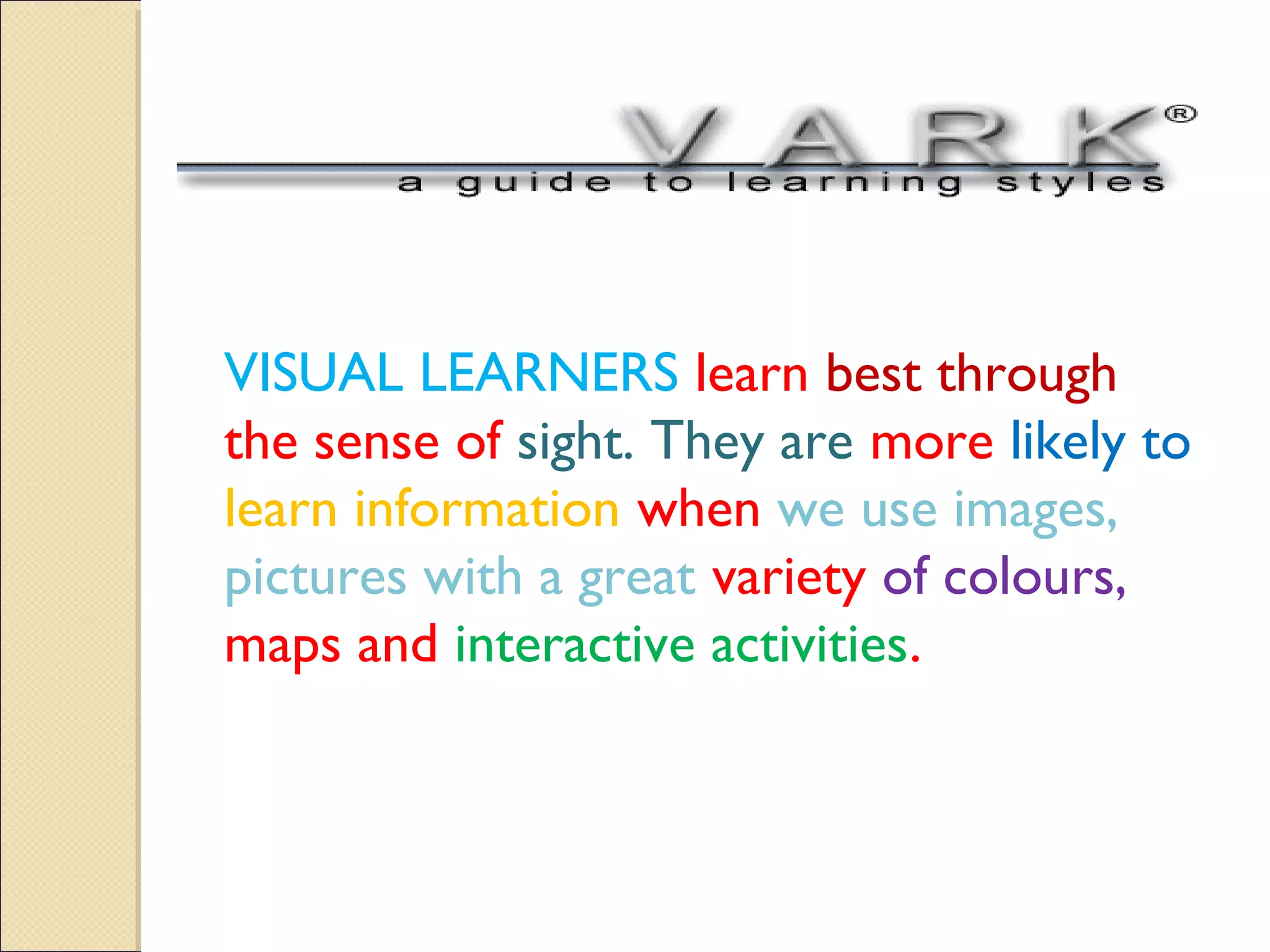 Learning style vark | PPT