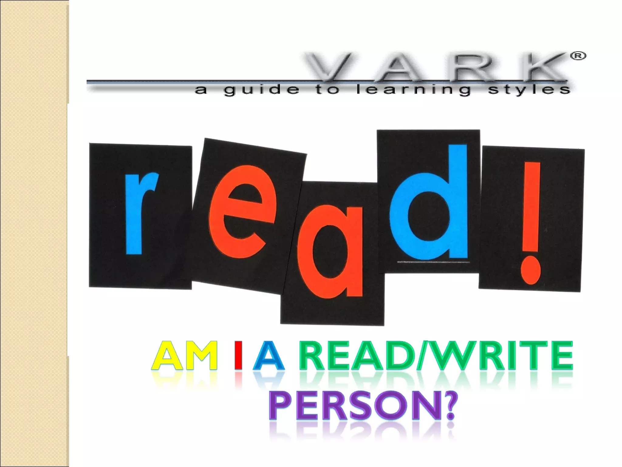 Learning style vark | PPT