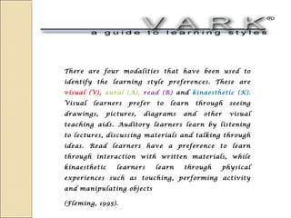 Learning style vark | PPT