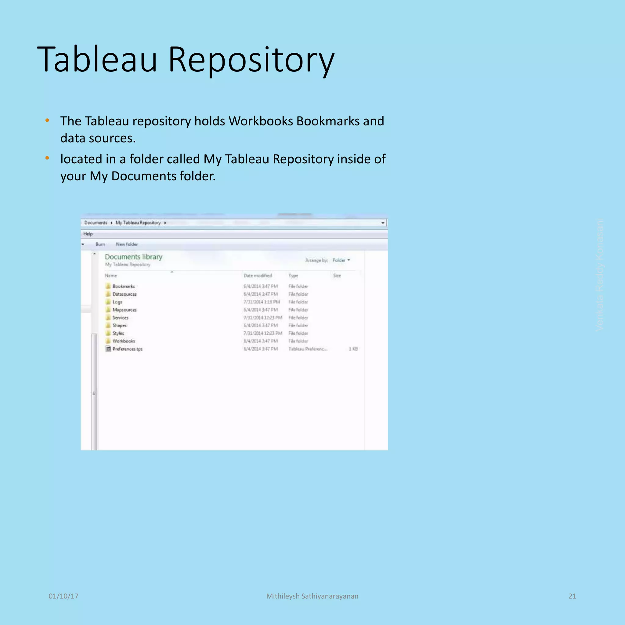 Introduction to Tableau | PPTX | Databases | Computer Software and Applications