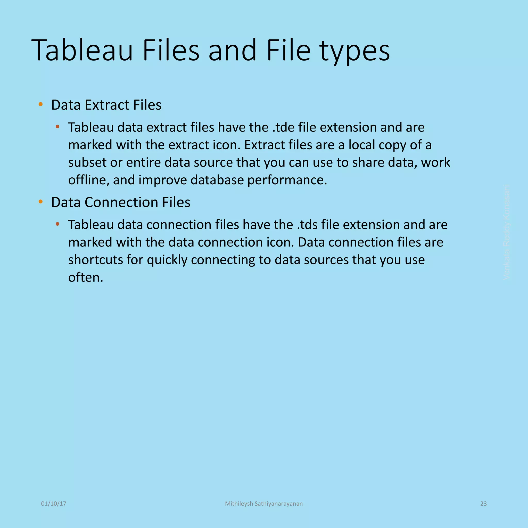 Introduction to Tableau | PPTX | Databases | Computer Software and Applications
