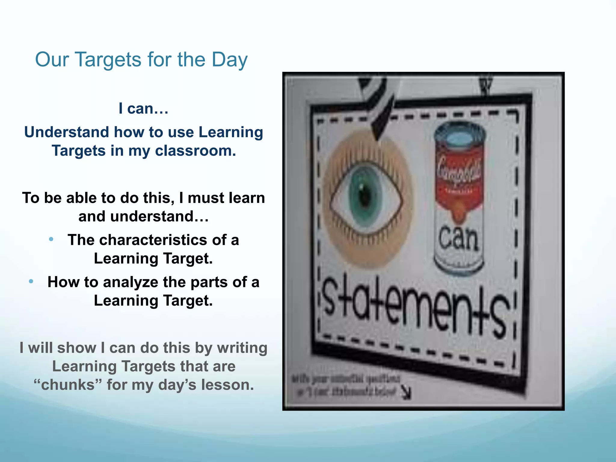 Learning Targets | PPTX