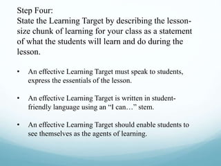 Learning Targets | PPTX