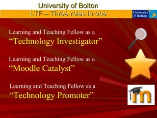 Learning&Teaching Fellow Presentation | PPT