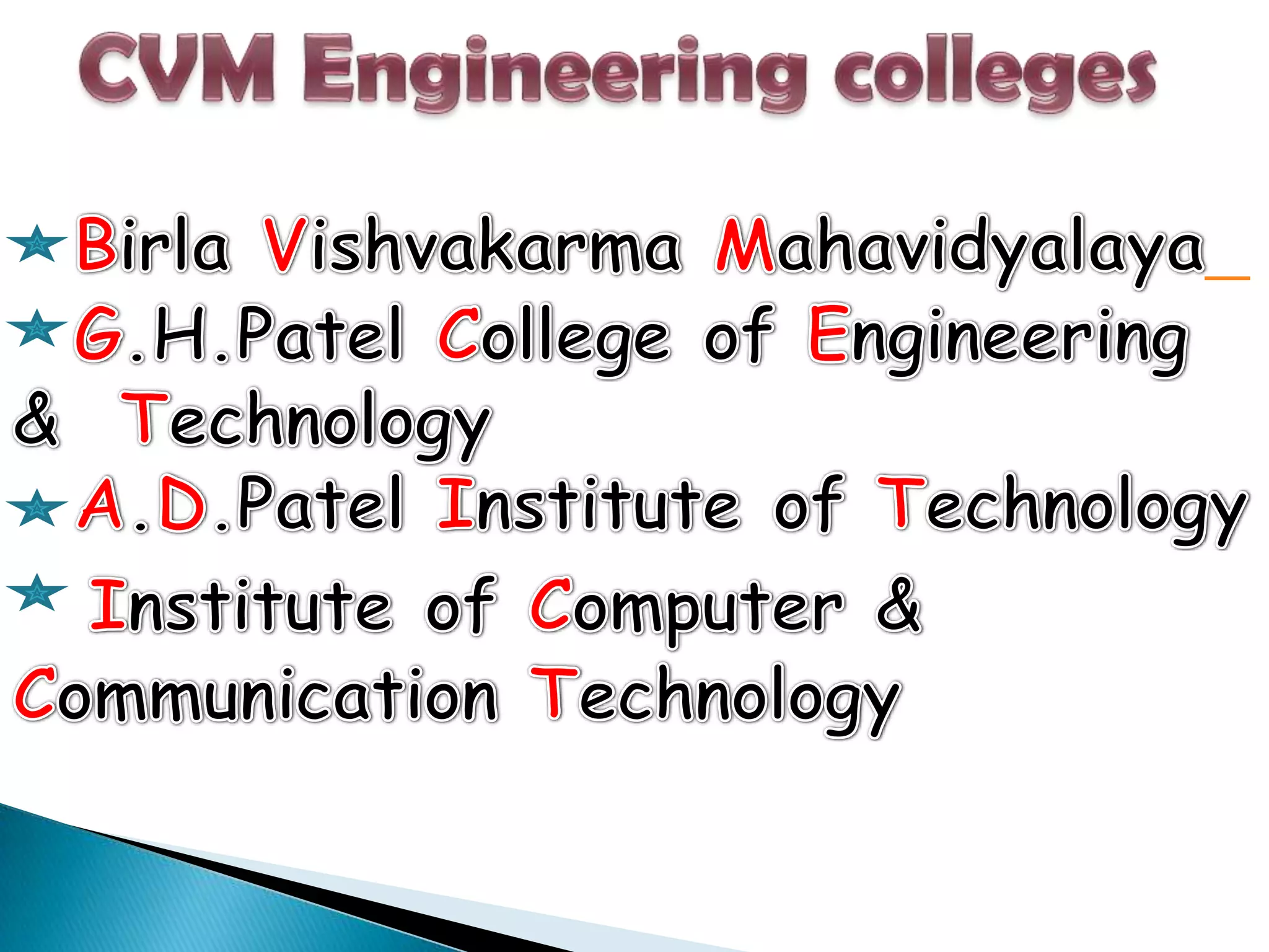 Learning & teaching techniques used in cvm engineering colleges | PPTX