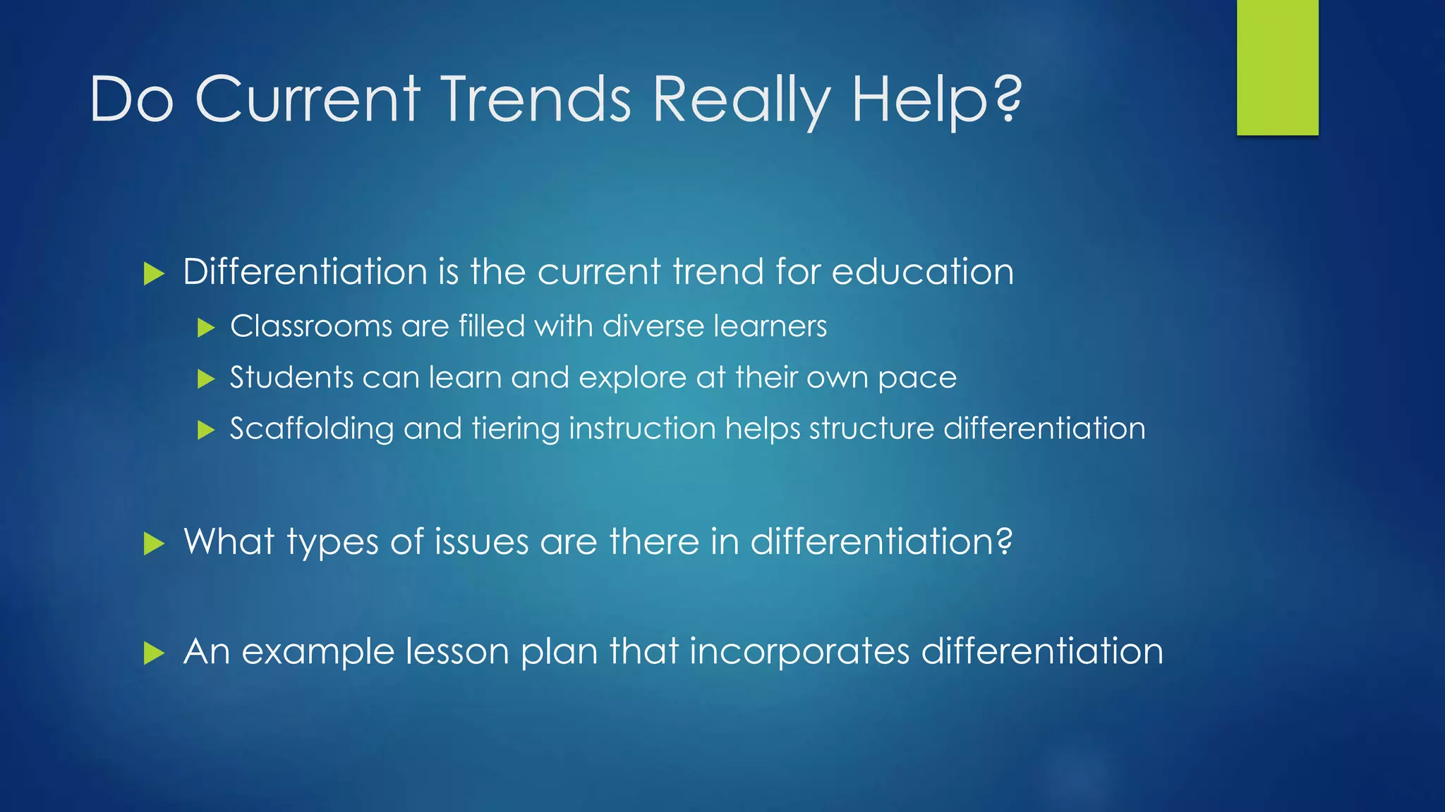 Learning team a differentiating instruction-mte 533-week 3 | PPTX | Special Education | Education