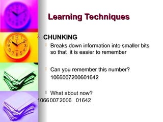 Helpful learning techniques for children | PPT