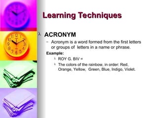 Helpful learning techniques for children | PPT