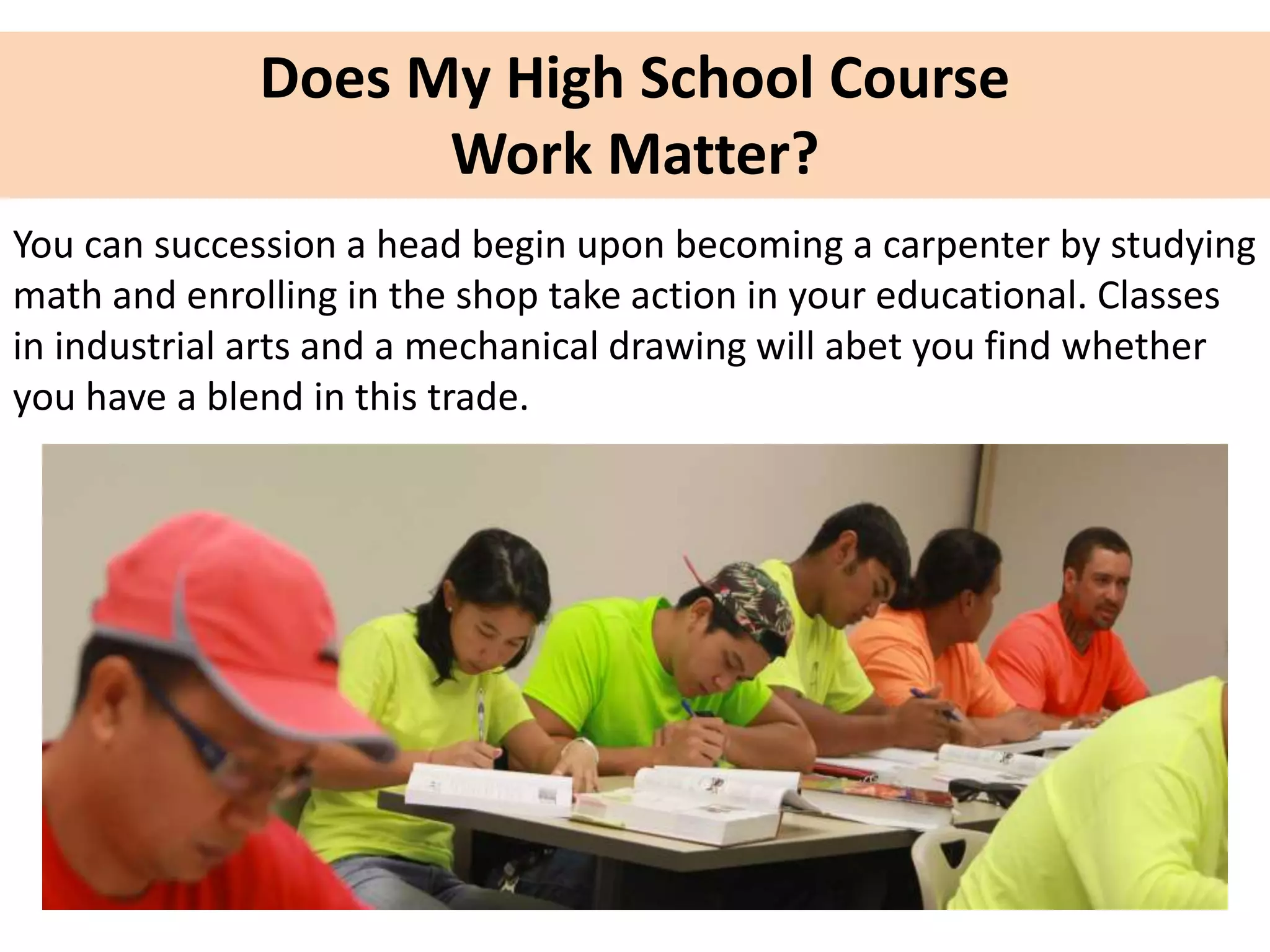 Carpenter Trainee | PPTX