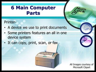 Basic Parts Of Computer Printer