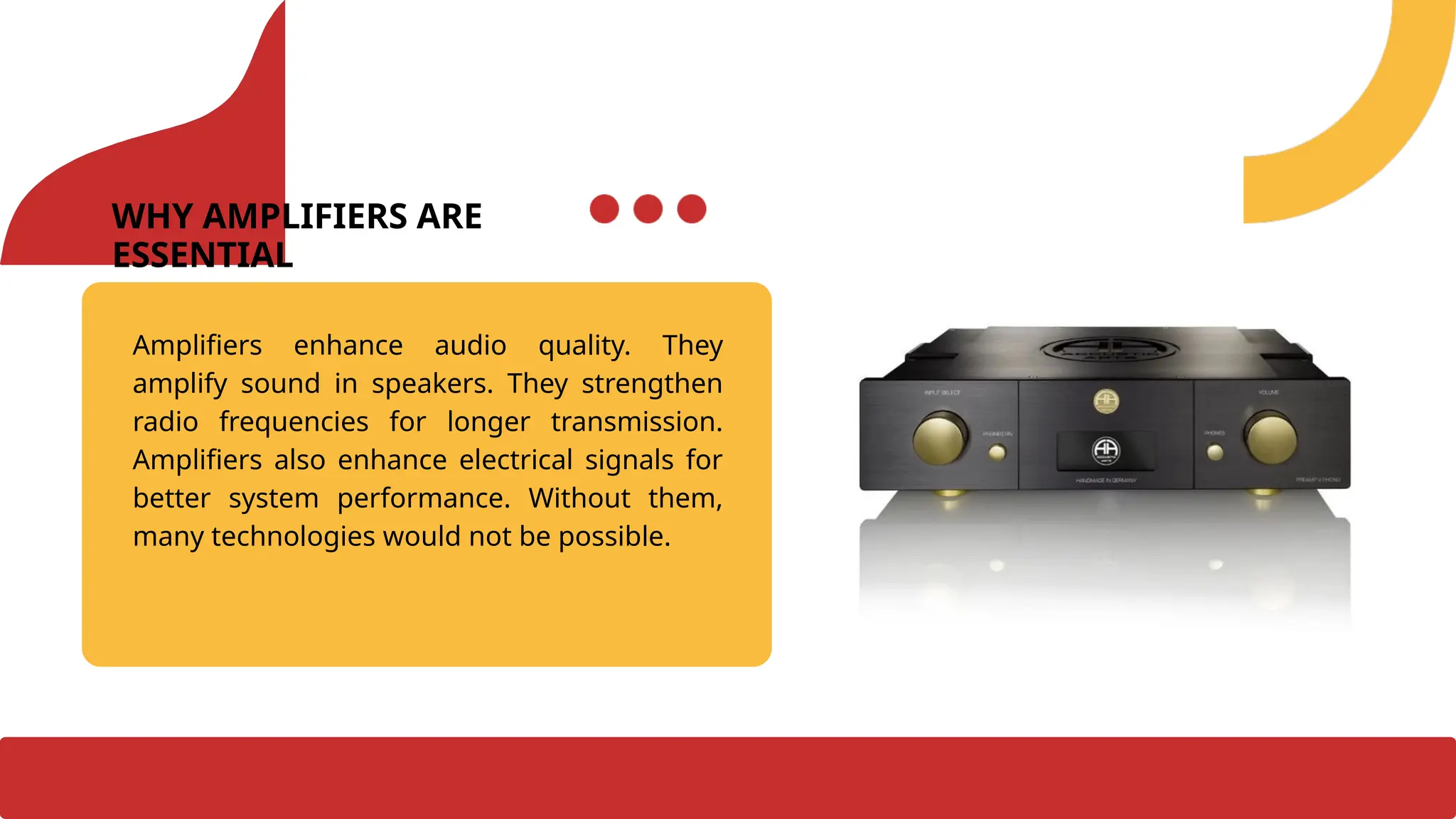 Learning the Fundamentals: What is an Amplifier and Why Do We Need It | PPTX