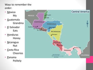 Learning the hispanic countries | PPTX