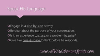 Learning the Language of Men | PPT
