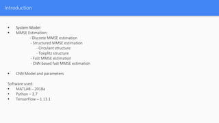 Learning the mmse channel estimators | PPTX