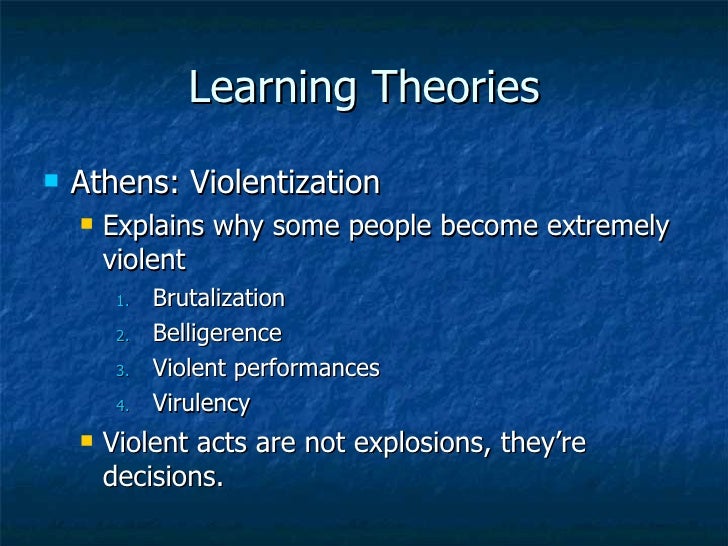 Learning theories