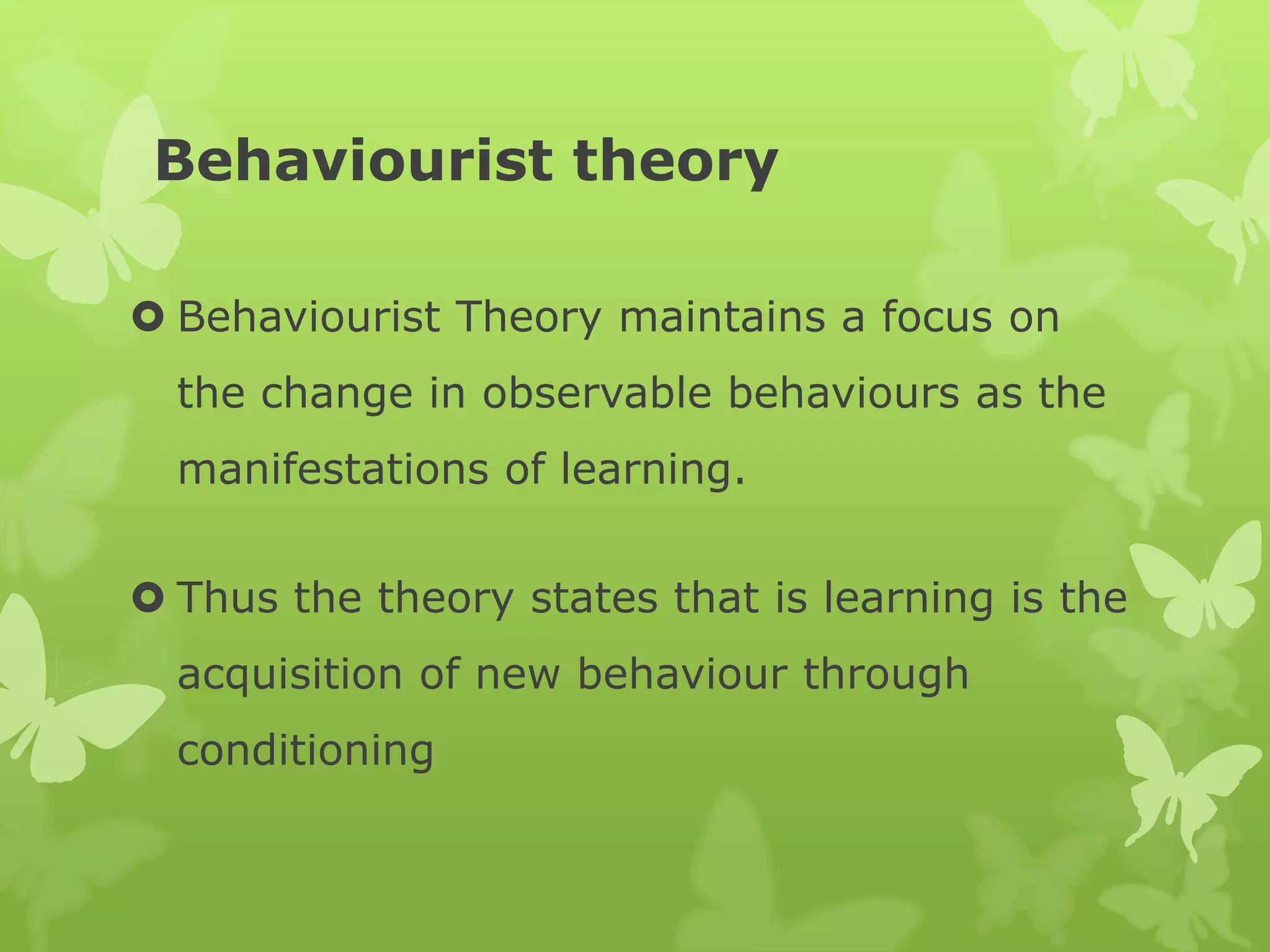 Learning theories | PPTX